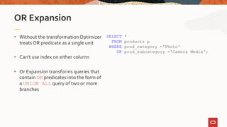 Part1 of SQL Tuning Workshop - Understanding the Optimizer | PPT