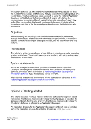 Part 1 workbench basics | PDF