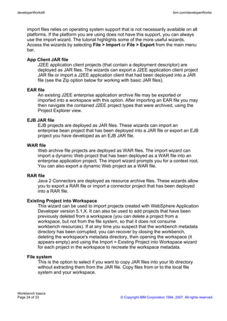 Part 1 workbench basics | PDF