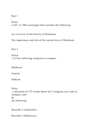 Part 1Write a 525- to 700-word paper that includes the followi.docx ...