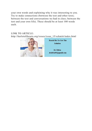 Part 1 Write a one-paragraph summary of the article Guideli.docx ...