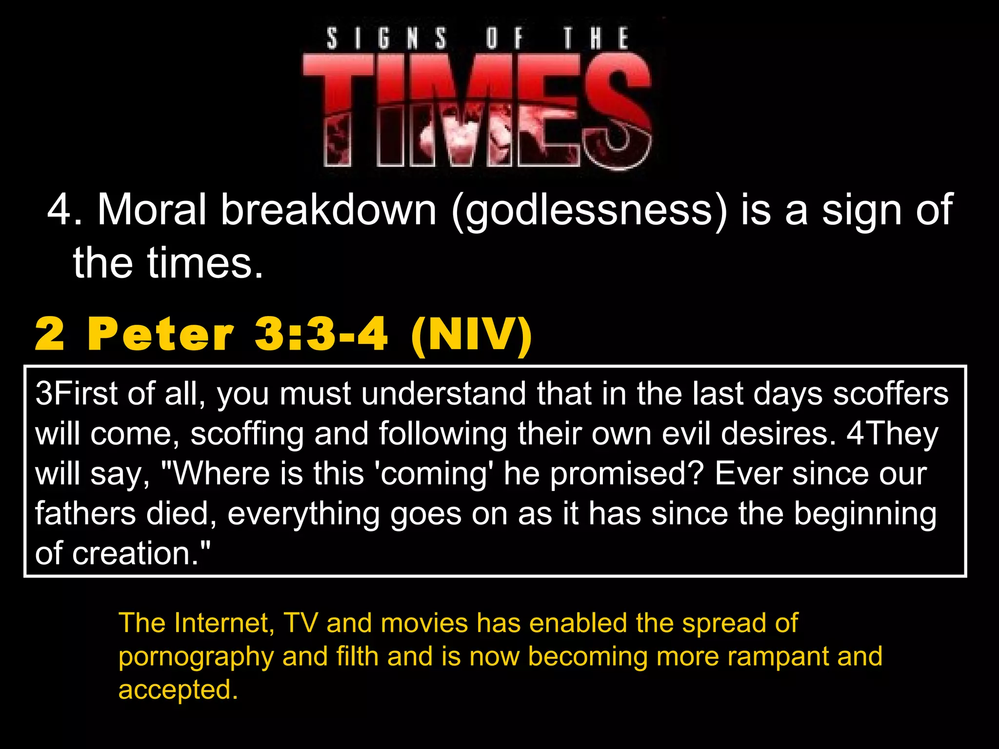 The Signs of the End Times | PPT