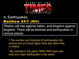 The Signs of the End Times | PPT