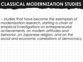 Classical Modernization Perspective | PPT