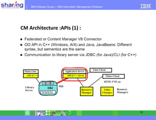 Part 2 IBM db2 content manager API training Slides | PPT