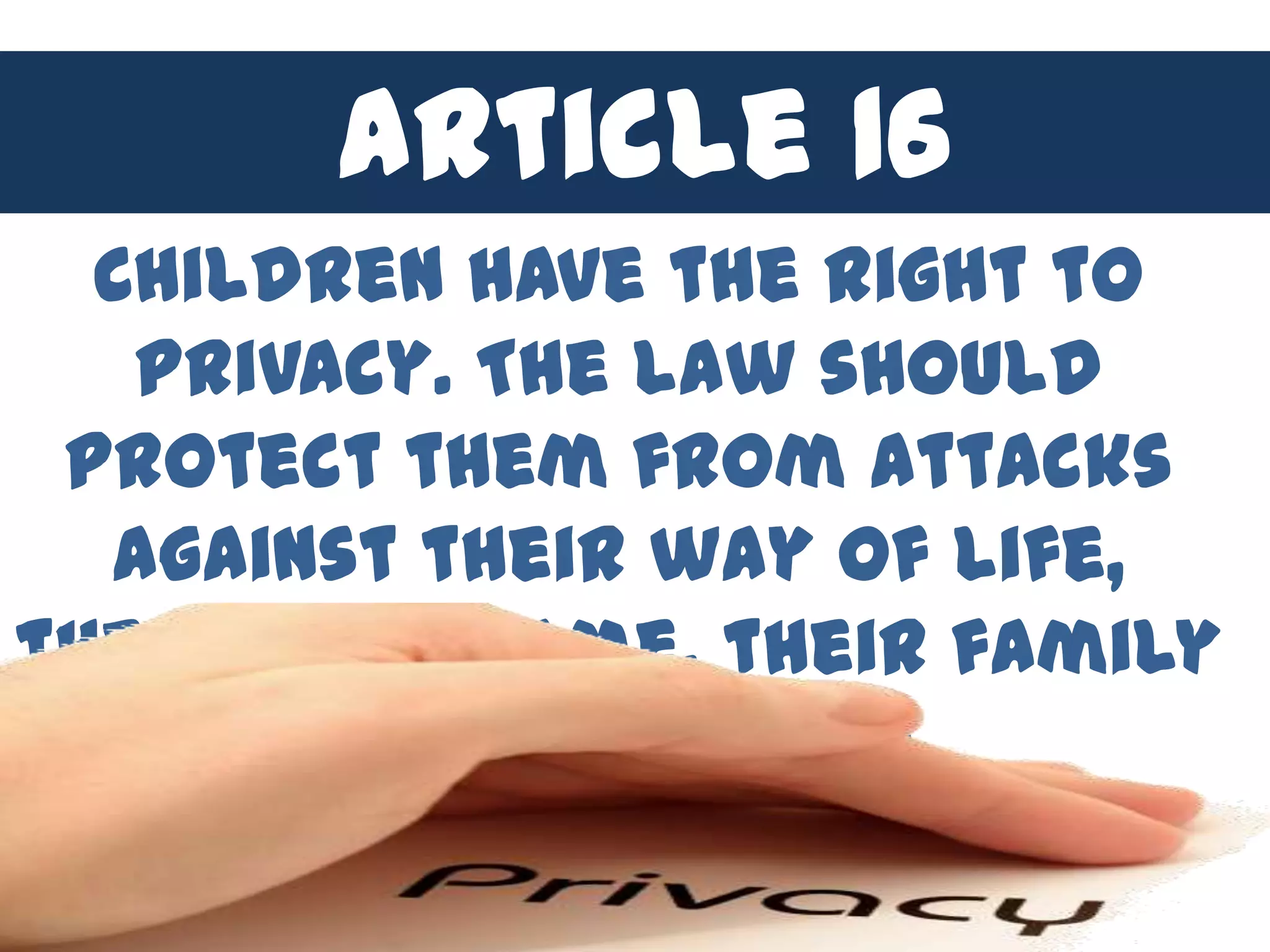 Rights of a Child | PPTX