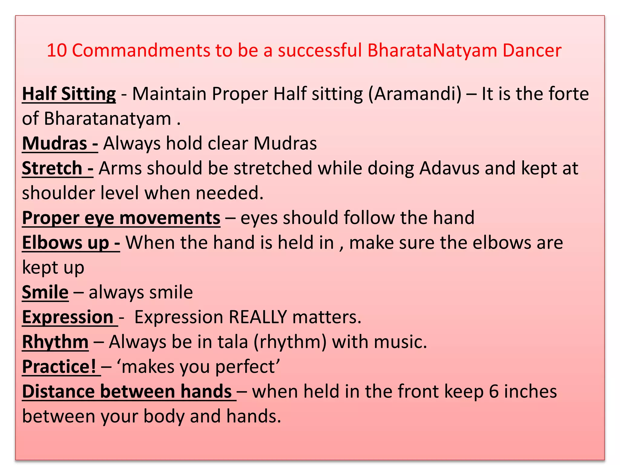 Basics of Bharat-natyam | PPTX