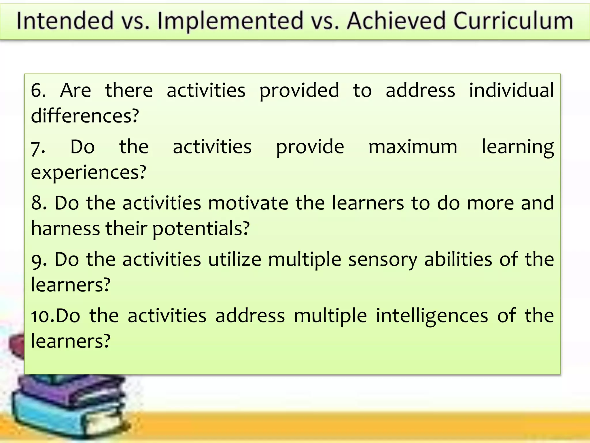 intended vs implemented vs achieved curriculum | PPTX