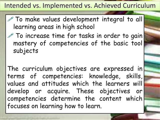 intended vs implemented vs achieved curriculum | PPTX | Educational ...