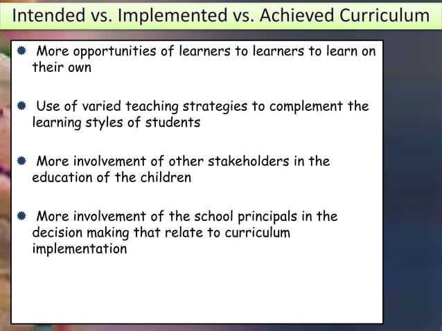 intended vs implemented vs achieved curriculum | PPTX | Educational ...