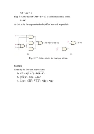Boolean Algebra and Logic Smiplification | PDF
