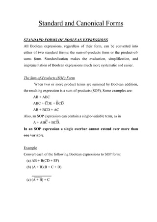 Boolean Algebra and Logic Smiplification | PDF