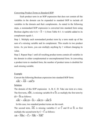 Boolean Algebra and Logic Smiplification | PDF