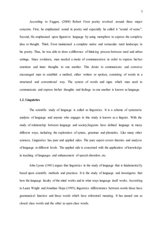 A Stylistic Analysis of Robert Frost’s Poems: Fire and Ice & A Question ...