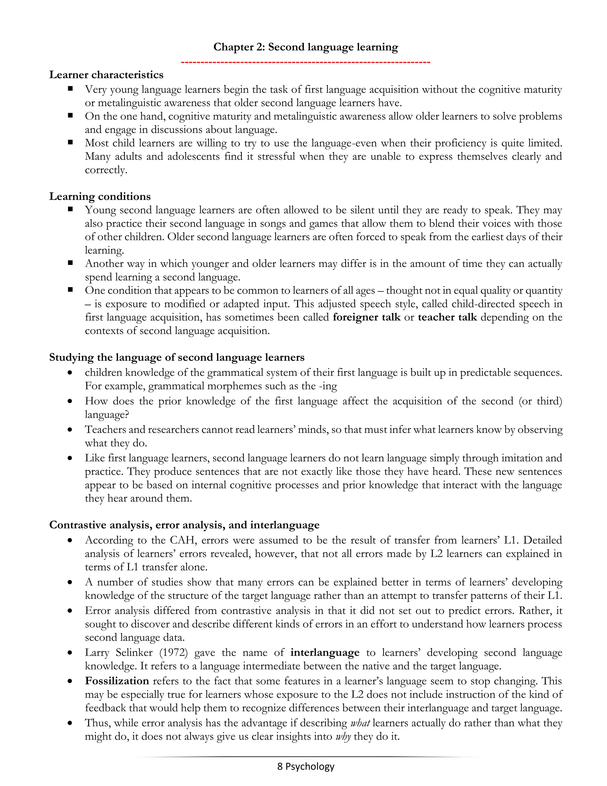 Psycholinguistics - Part 2 | PDF | Parenting Babies and Toddlers | Parenting