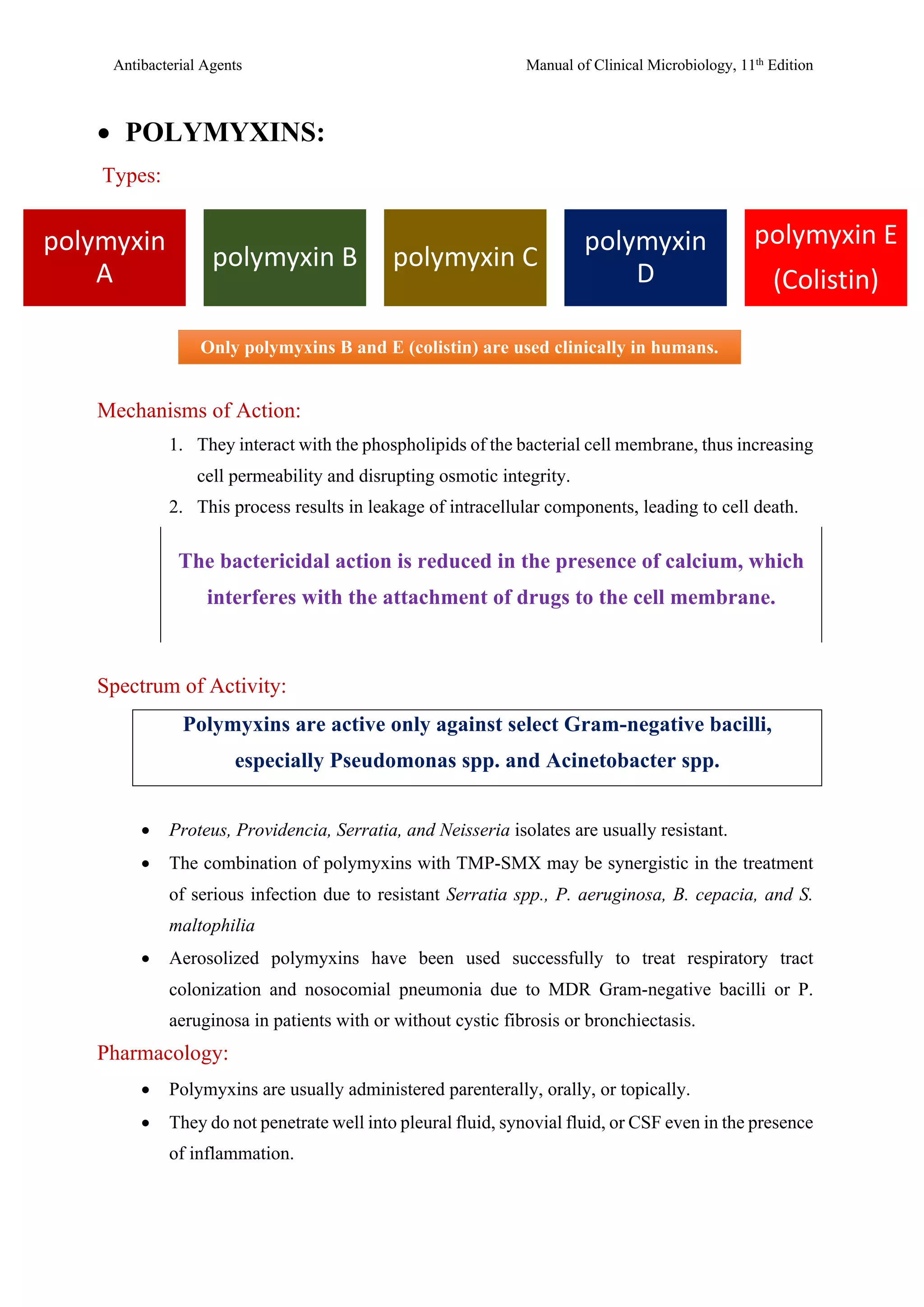 Glycopeptides, Lipopeptides, Lipoglycopeptides and Polymyxins ...