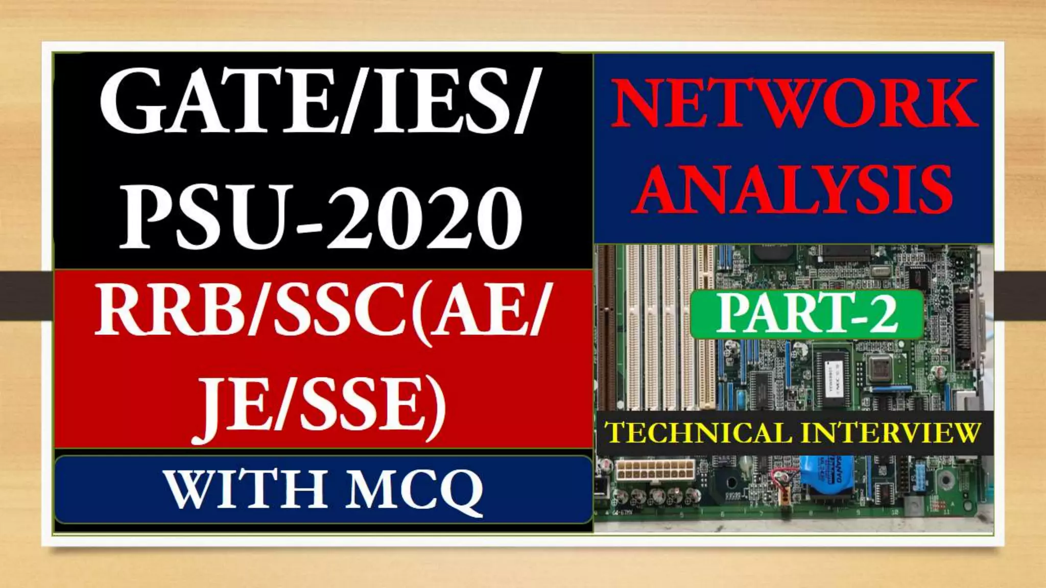 NETWORK ANALYSIS PART 2 For GATE IES PSU -2020 RRB/SSC AE JE TECHNICAL INTERVIEW | PPT
