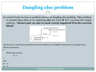 Selection & Making Decisions in c | PDF