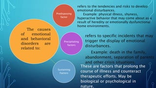 Biological Factors and Causes of EBD | PPTX
