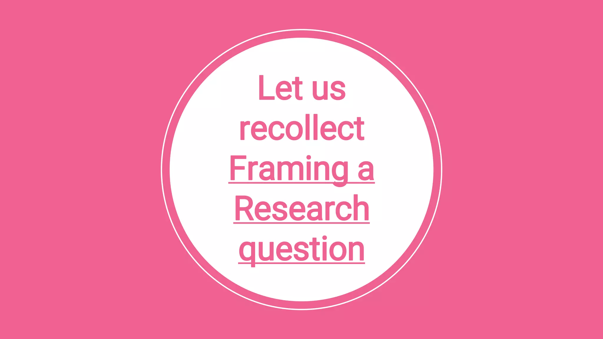 Framing a research question | PPTX
