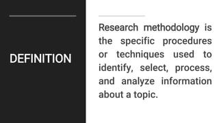 Framing a research question | PPTX