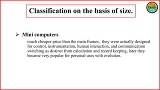 Part 2 Classification of Computers | PPT