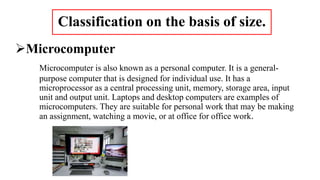Part 2 Classification of Computers | PPT