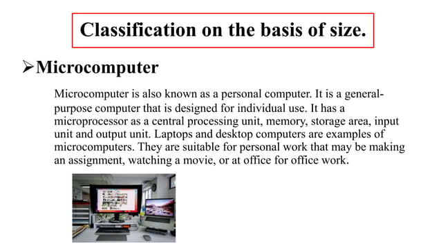 Part 2 Classification of Computers | PPT