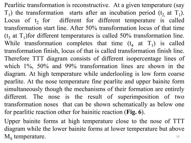time temperature transformation | PPT | Chemistry | Science