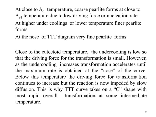 time temperature transformation | PPT | Chemistry | Science