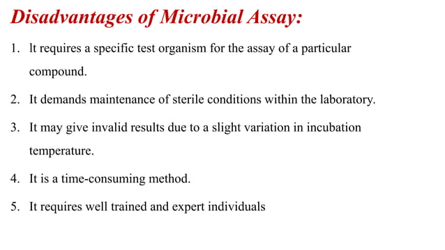 Principles and methods of different microbiological assay, methods for ...