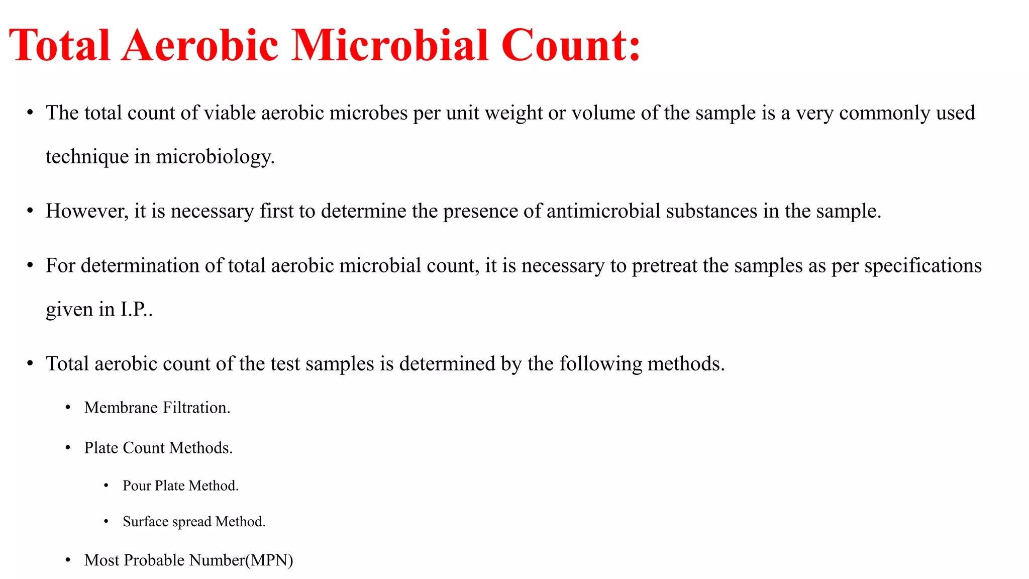 Assessment of microbial contamination and spoilage. PHARMACEUTICAL ...