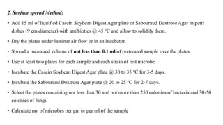 Assessment of microbial contamination and spoilage. PHARMACEUTICAL ...