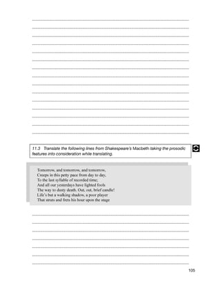 Part (2) 3 translating drama and poetry | PDF