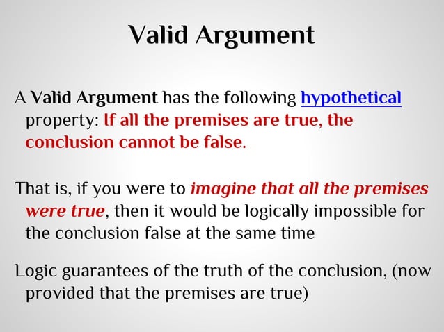 Understanding Logical Argumentation Structure And Reasoning Ppt