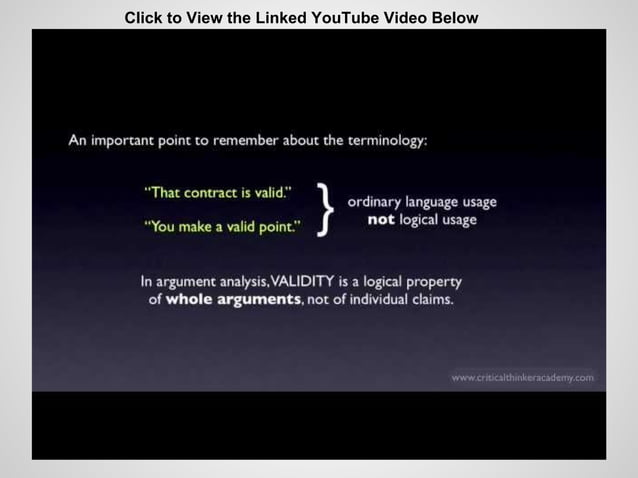Understanding Logical Argumentation Structure And Reasoning Ppt