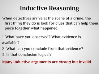 Understanding Logical Argumentation, Structure, and Reasoning | PPT
