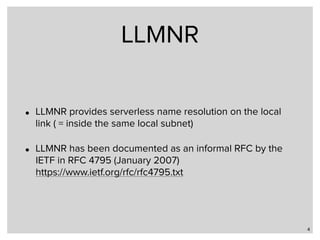 Part 2 - Local Name Resolution in Windows Networks | PDF