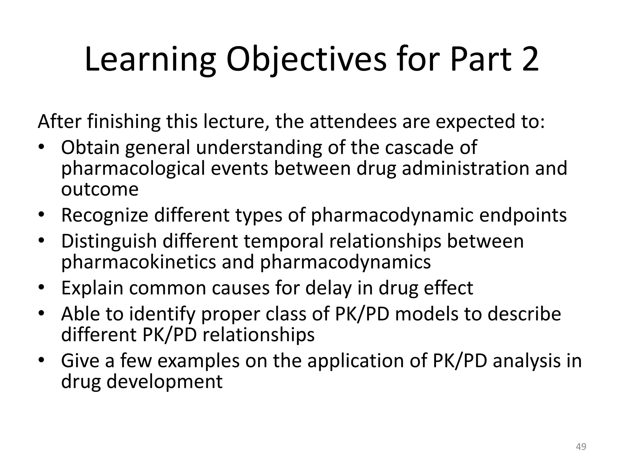 Part 2 an introduction to pk-pd models - hang | PPTX