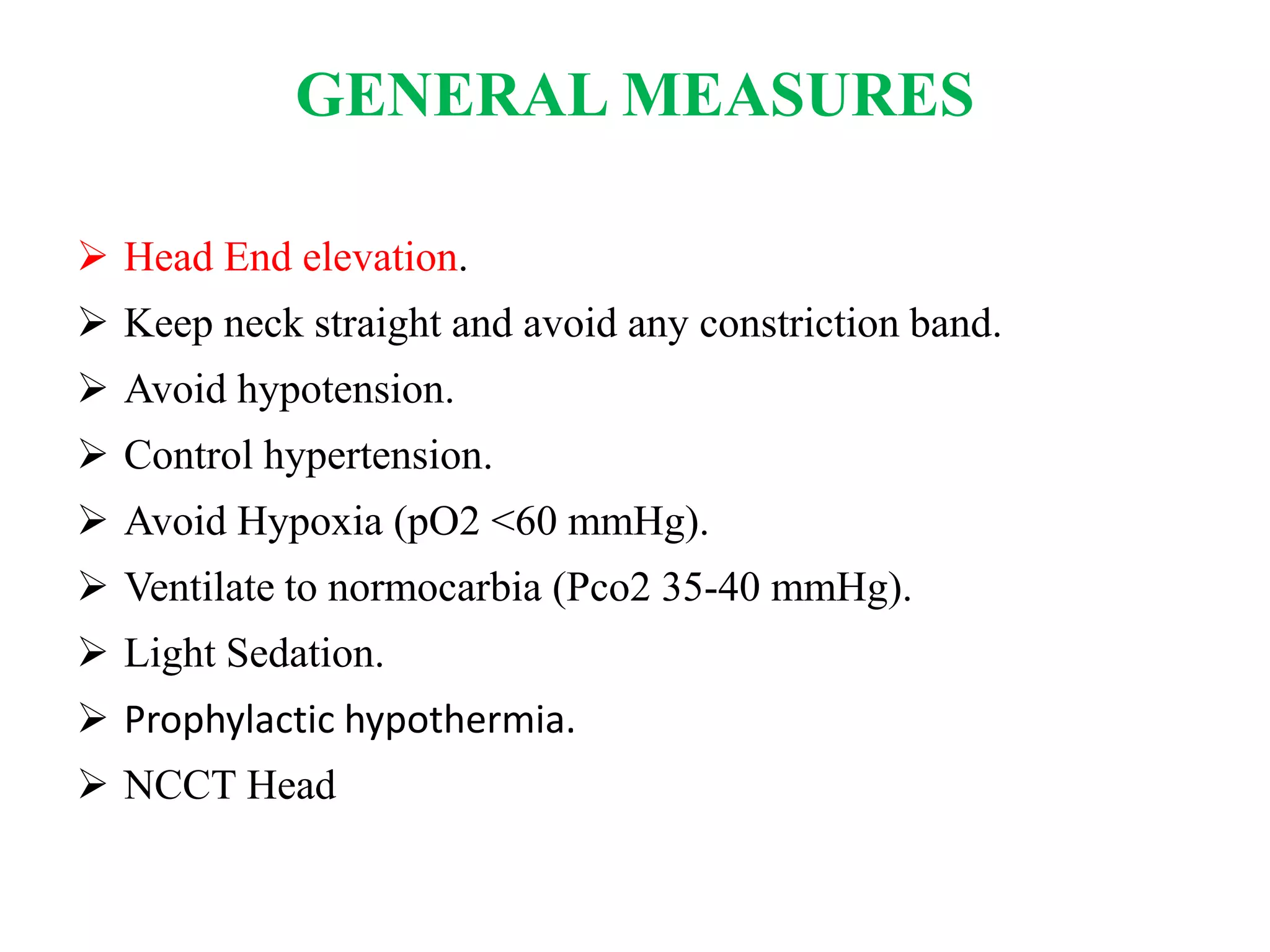 MANAGEMENT OF RAISED INTRACRANIAL PRESSURES | PPTX