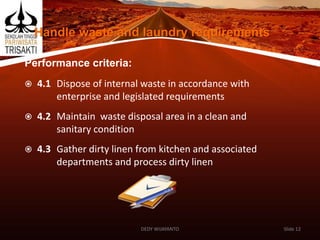 Part 2 clean and maintain kitchen equipment and utensils | PPTX