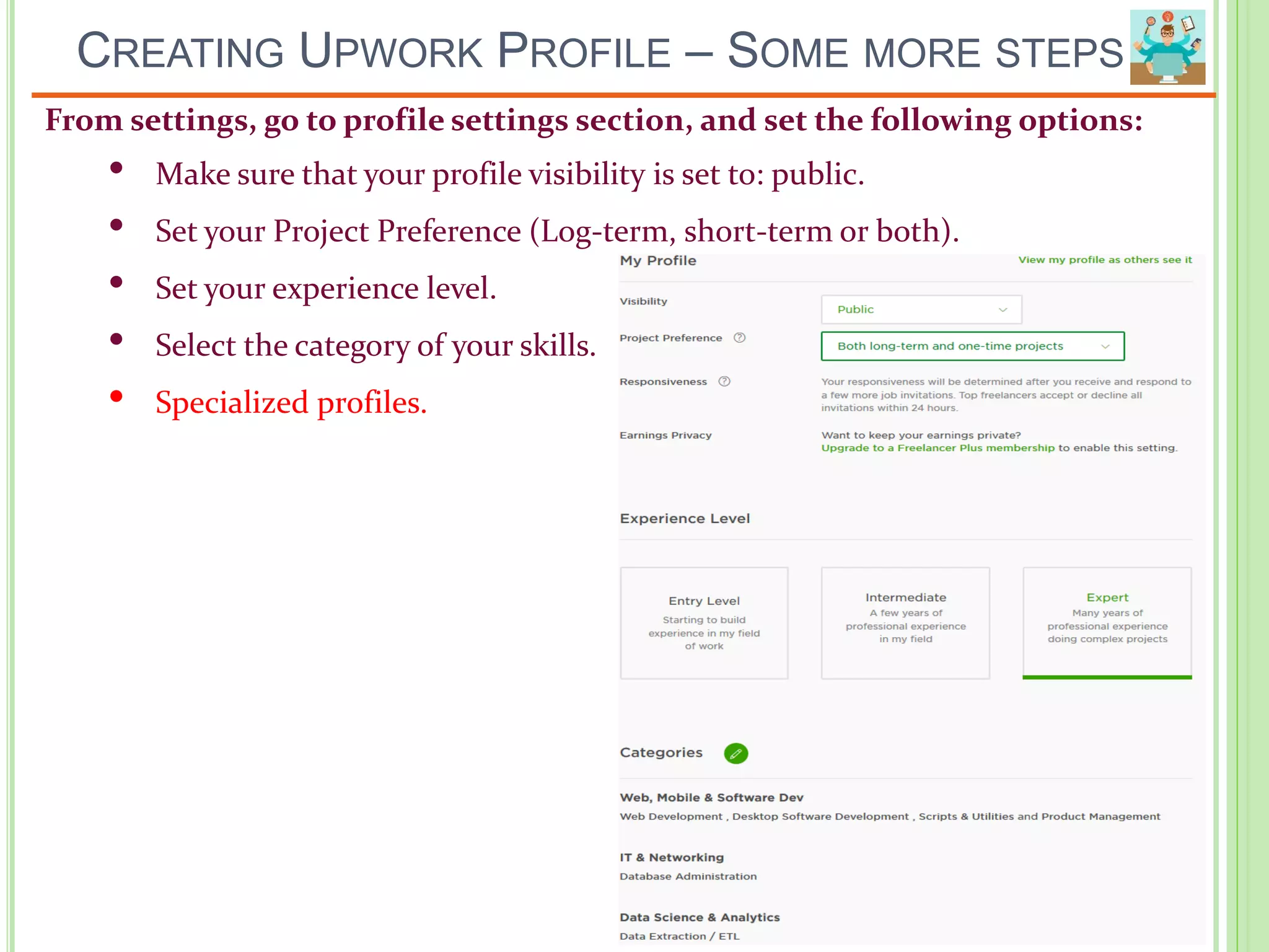 Creating a successful Upwork profile. | PDF | Social Networking | Internet