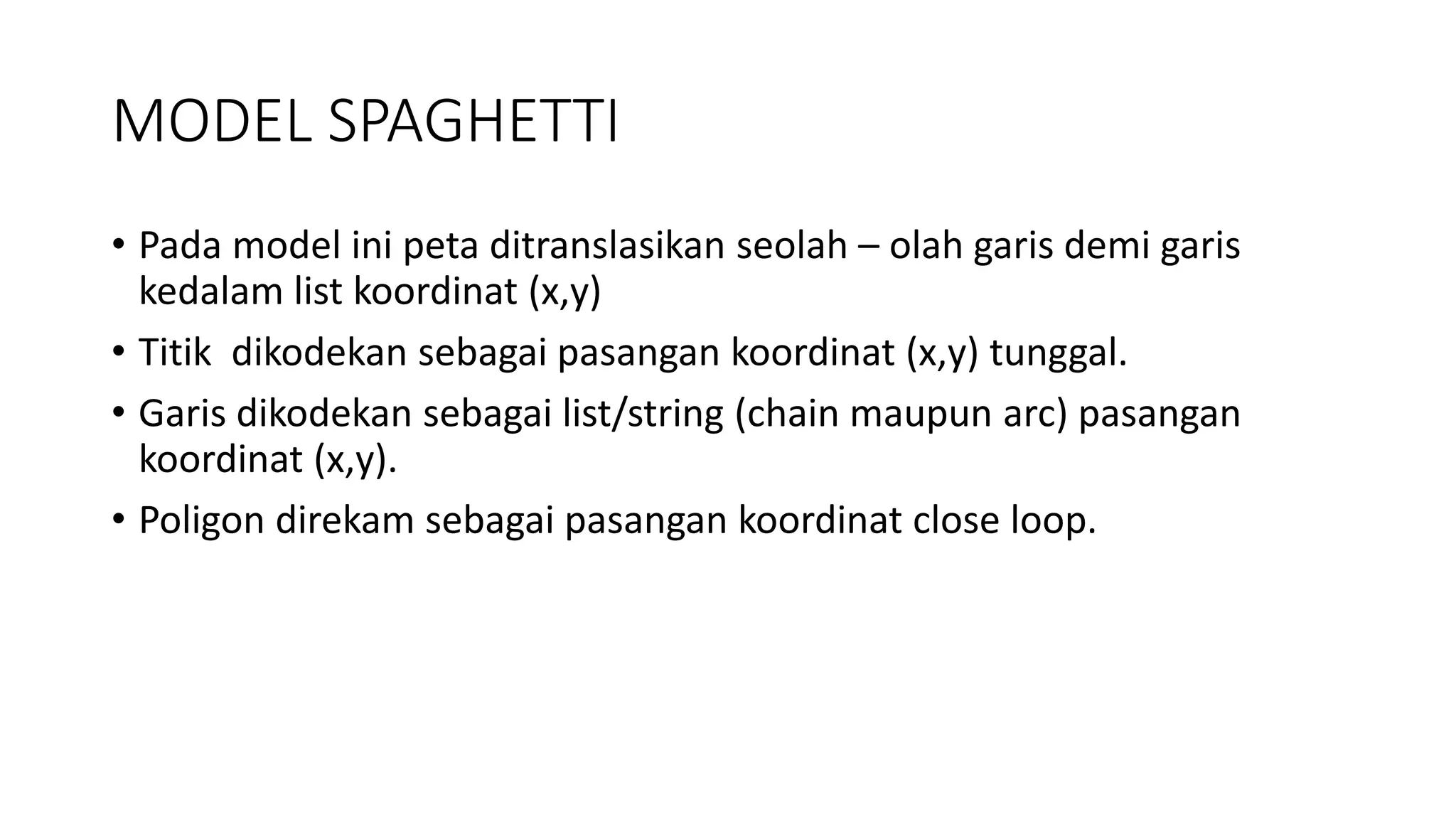 Part 2 - data informasi, data spasial dan data raster (GIS) | PPTX