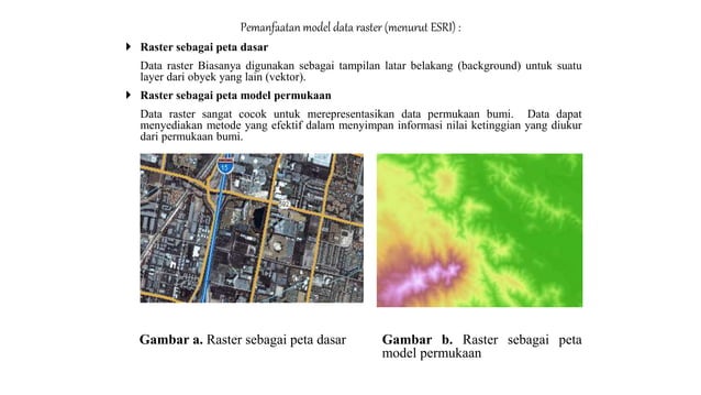 Part 2 - data informasi, data spasial dan data raster (GIS) | PPTX