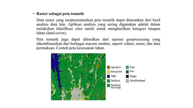 Part 2 - data informasi, data spasial dan data raster (GIS) | PPTX