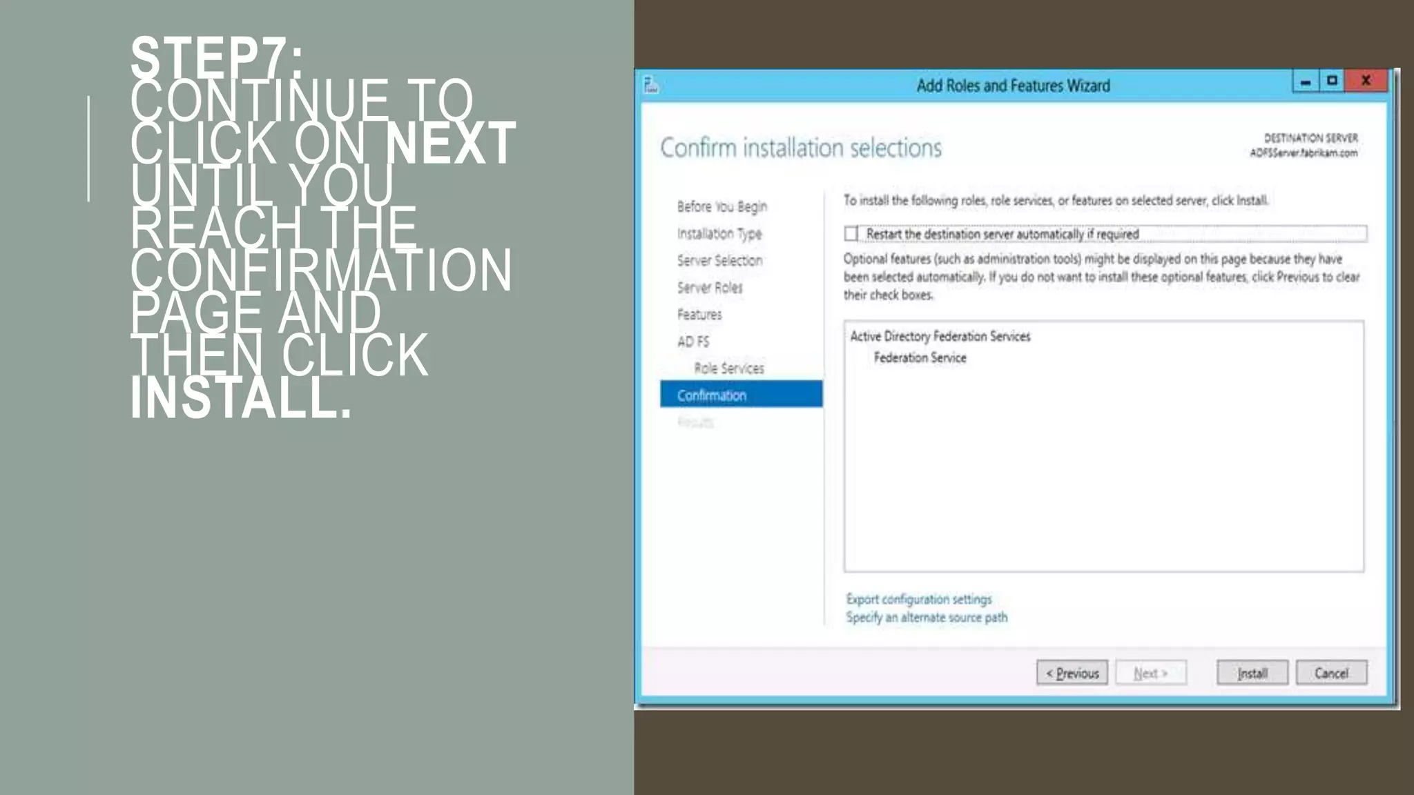 Part 2 - Setup ADFS (Active Directory Federation Service) | PPTX | Computing | Technology ...