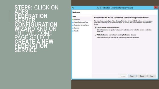 Part 2 - Setup ADFS (Active Directory Federation Service) | PPTX ...