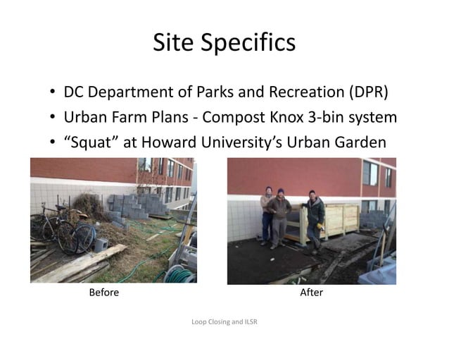 CCC Workshop - Part 2: Small-Scale Composting Systems/Processing BMPs ...