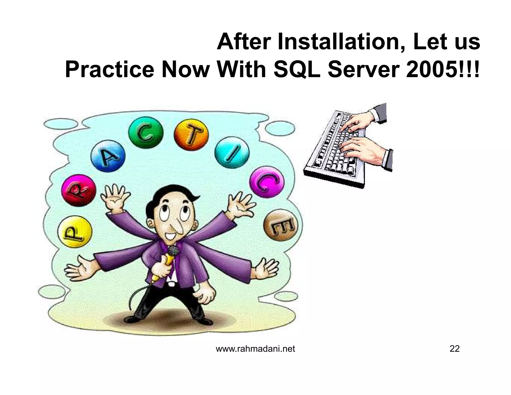 Part 2 kenalan & instalasi sql server 2005 express | PPT
