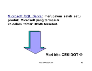Part 2 kenalan & instalasi sql server 2005 express | PPT
